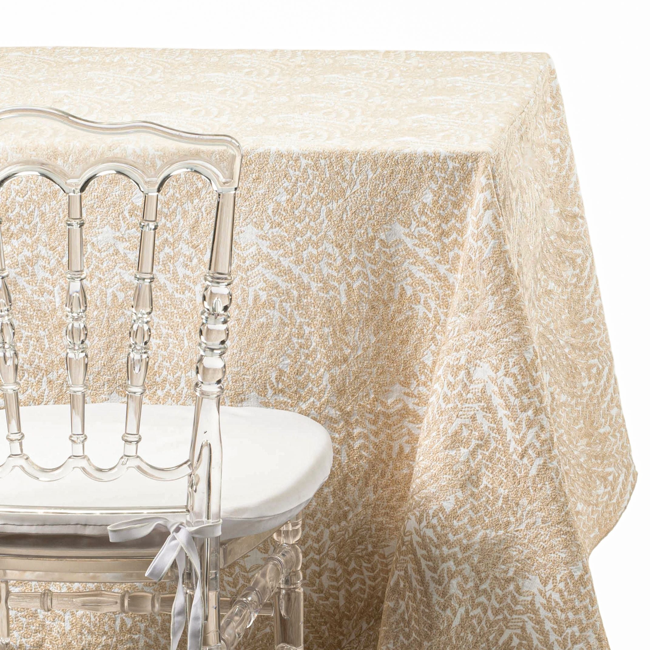 Taupe Embroidered Leaves – The Table Home