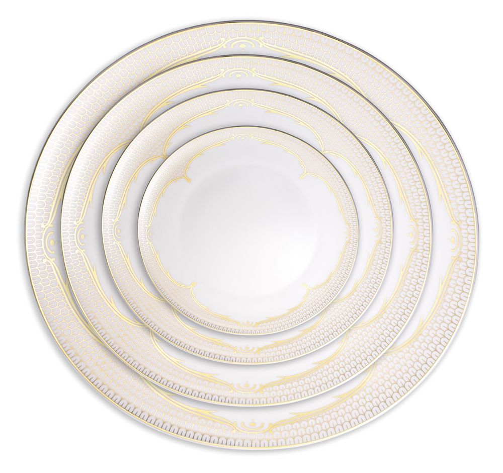 Gold Scale Dish Stack – The Table Home